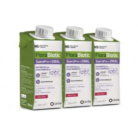 FLORABIOTIC SUEROPRO + ORAL FRESA 3 X 200 ML